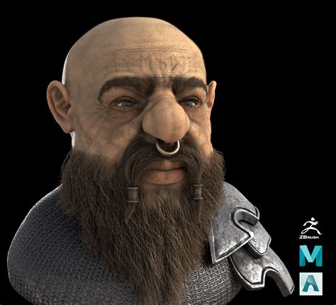 Warriors Dwarf R Maya