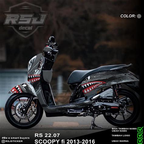 Jual Decal Scoopy Decal Scoopy Full Body Full Blok Decal Scopy Fi 2013 2014 2015 2016 Simple