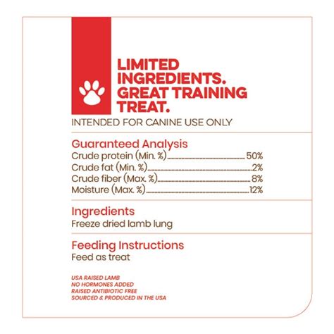 Lamb Lung Dog Treats Dehydrated Single Ingredient Novel Protein