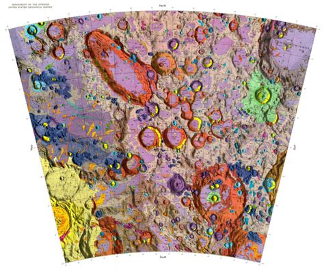 Beautiful Geologic Maps Of The Moon Booooooom Create Inspire