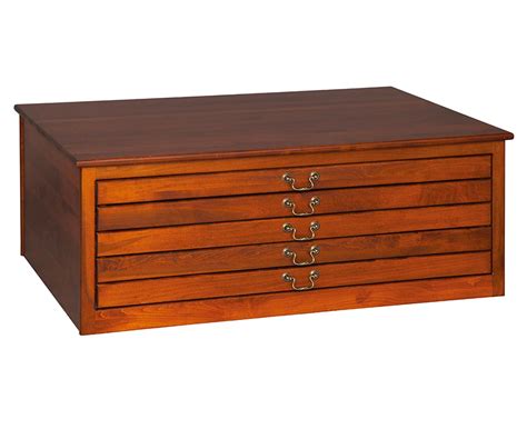 5 Drawer Flat File Cabinet Oak Heirlooms