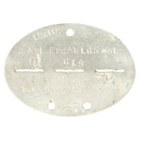 Original German Wwii Wehrmacht Identity Dog Tag Disc Collection Set