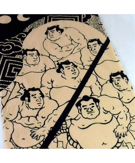 Ténugui Serviette Traditionelle Japonais Sumo
