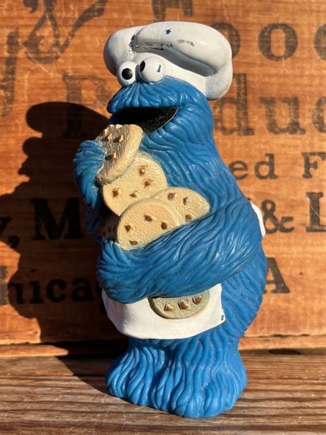 Sesame Street Cookie Monster 1980s Squeeze Figure Come Together