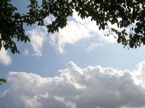 맑은 가을 하늘에 뜬 뭉게구름