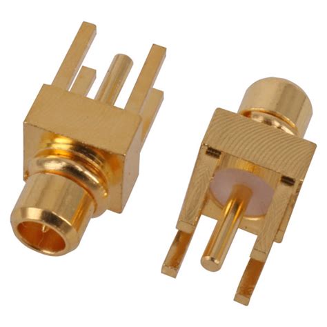 Mmcx Male Vertical Plug Connector For Pcb Mount Kemy Electronic