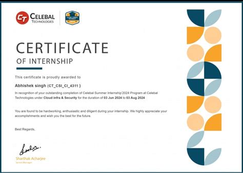 Abhishek Singh On Linkedin Internship Cloud Security Celebaltechnologies Career Learning