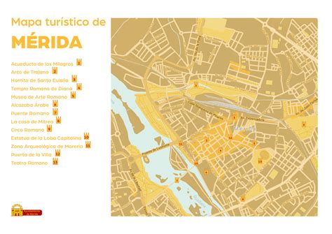Mapa Turístico De Mérida