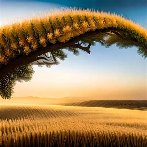 Premium Ai Image A Beautiful Grass Wheat