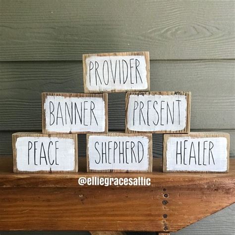 One Word Wonders Names Of God Etsy Canada