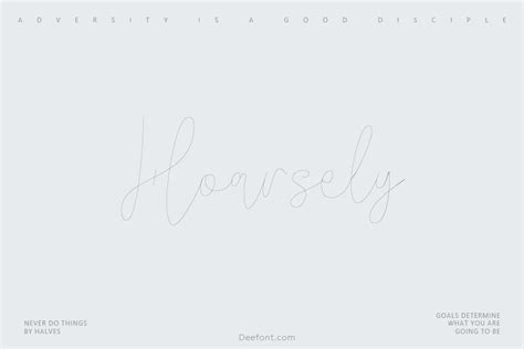 Hoarsely Font Free Download And Preview Deefont