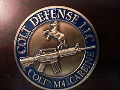 Colt Defense Firearms M 4 Carbine Challenge Coin Make Offer 492639462