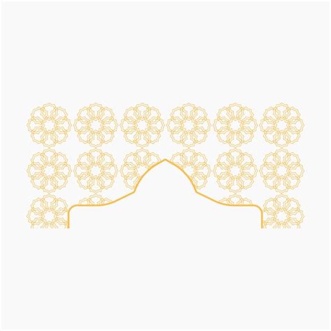 Premium Vector Gold Islamic Pattern Frame