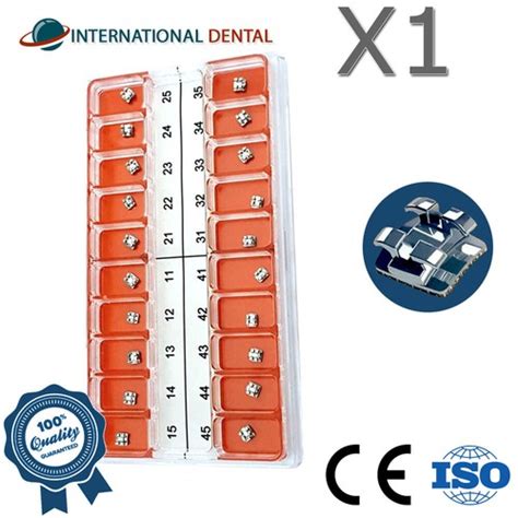 Orthodontic Dental Morelli Metal Edgewise Slim Brackets Kit Braces Slot