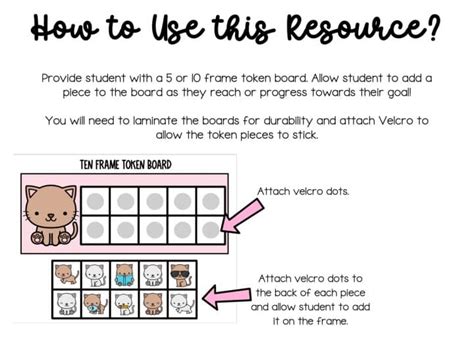 Girly Theme Reward Token Board Classroom Management Behavior Chart
