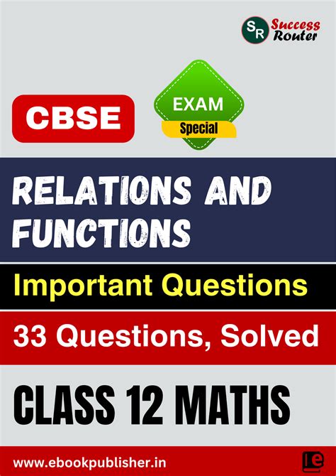 Cbse Important Questions Class 12 Maths Chapter 1 Relations And