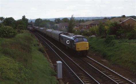 35mm Slide British Rail Br Diesel Class 46 46034 At Penton 30051980