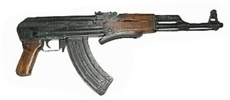 An Aks 47 Rifle 1954 R Military Camouflage