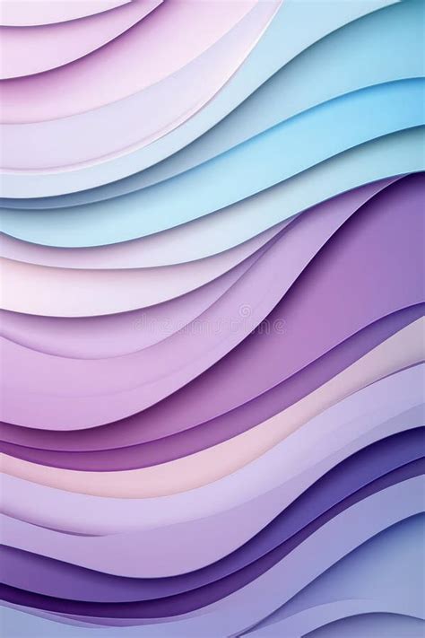 Flowing Waves Of Purple And Blue Create A Serene Abstract Backdrop In Soft Tones And Gradients