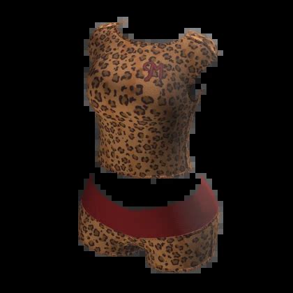 Red Leopard Print Loungewear Roblox Item Rolimons