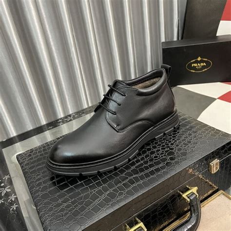 프라다 Prada 남성 패션 하이탑 빈티지 구두 위핑