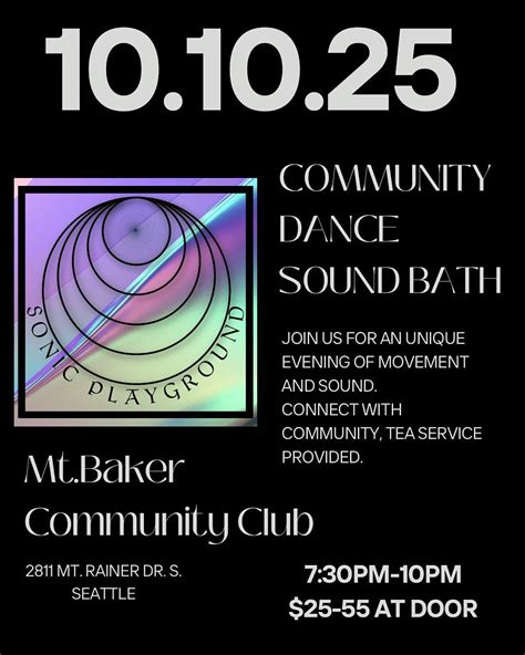 Sonic Playground At Mount Baker Community Club Seattle On 10th October