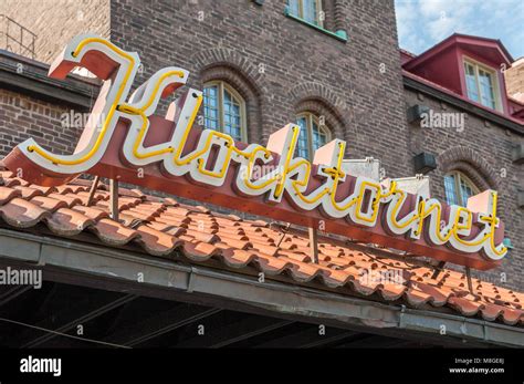 Clock Tower Entrance At Stockholm Olympic Stadium Which Is A Classic
