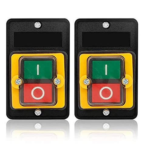 2 Piezas Ac220v 380v 10a Botón Impermeable Botón De Encendido Apagado