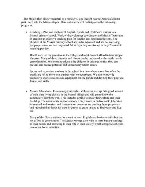 Community Development Project 1 Doc