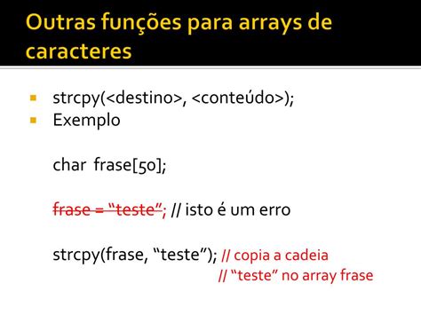 Ppt Programação I Arrays Powerpoint Presentation Free Download Id