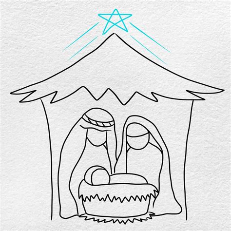 Nativity Drawing Artofit