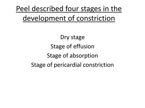 Constrictive Pericarditis Pathophysiology Pptx