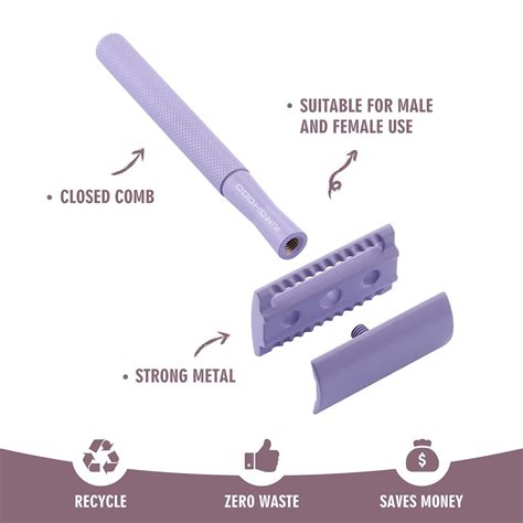 Kinghood Double Edge Safety Razor For Men And Women Eco Friendly And Zero