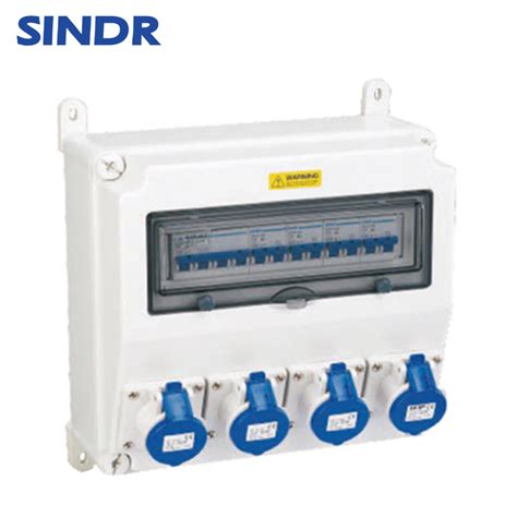 Ip65 Waterproof Industrial Plug Socket Combination Box For Factory Airport Stations Power