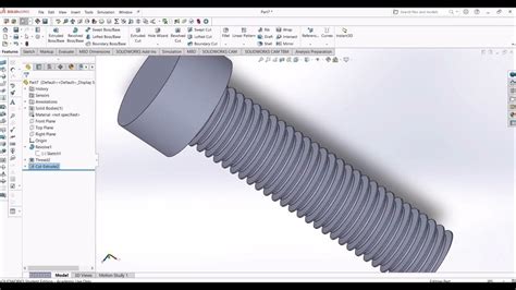 How To Make Internal Threads In Solidworks