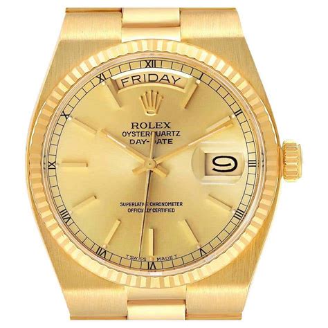 Rolex Yellow Gold Day Date President Wristwatch For Sale At 1stdibs