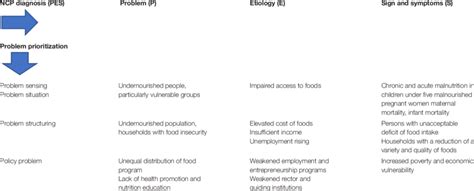 Diagnosis And Problem Prioritization Integration Download Scientific Diagram