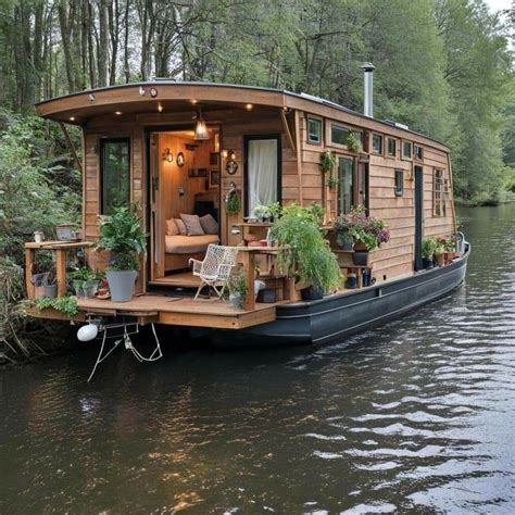 Pin By Victoria White On Tiny Homes And House Boats House Boat Tiny