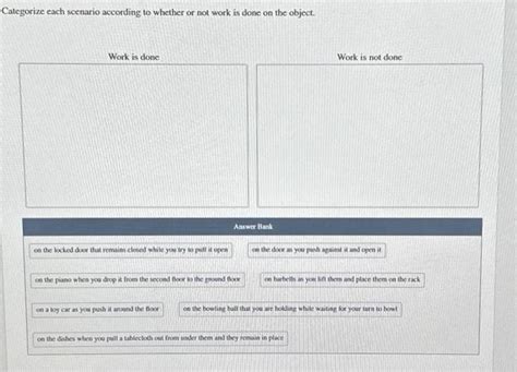 Solved Categorize Each Scenario According To Whether Or Not