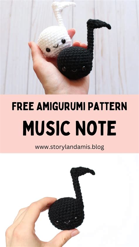 Music Note Amigurumi Pattern Free Crochet Pattern Storyland Amis