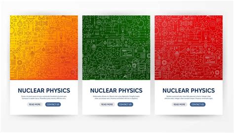 Nuclear Physics Flyer Concepts Stock Vector Illustration Of Magnetism Optics 374817821