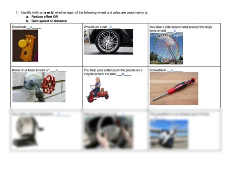 Solution Science Assignment 3 Answer Key The Wheel Axle Studypool