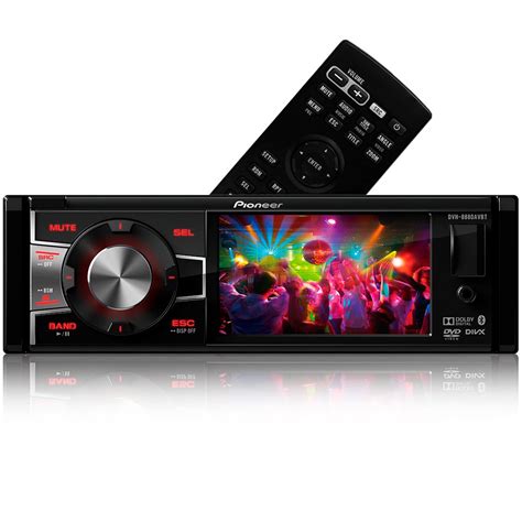 Dvd Player Automotivo Pioneer Dvh 8880avbt 35 Polegadas Retratil 1 Din Bluetooth Usb Aux