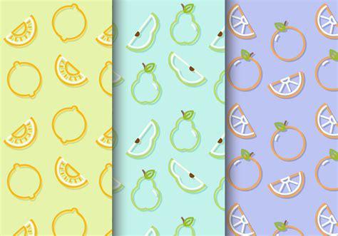 Free Cute Fruit Patterns 155554 Vector Art At Vecteezy