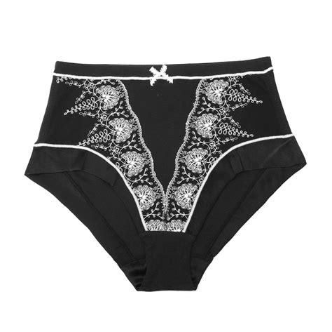 Snowdrop Silk And Organic Cotton Full Brief In Black By Eco Stylist