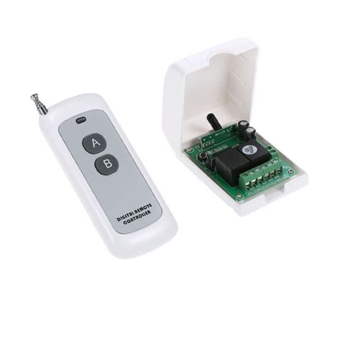 Smart Home 433mhz Rf Dc 12v 2ch Learning Code Wireless Remote Control