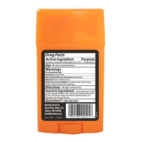 Dead Down Wind Antiperspirant Elusive Wildlife Technologies