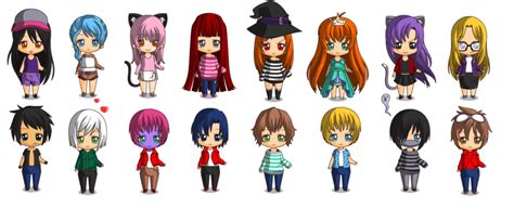 Aphmau Mystreet Peeps Chibis By Thepuppet101 Aphmau Aphmau Fan Art