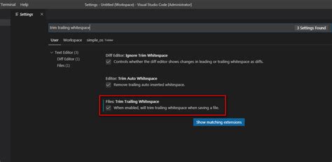 Vs Code使用 保存时自动删除多余空格 知乎