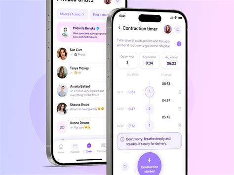 Pregnancy Mobile App Uiux By Kseniya Kovaleva For Zero One Design On